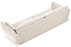Béžová sametová pohovka 248 cm Vanda – Mazzini Sofas