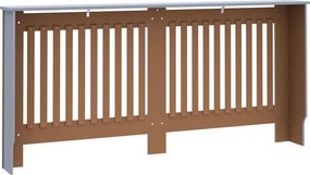 Kryt na radiátor antracitový 172 x 19 x 81,5 cm MDF 288179