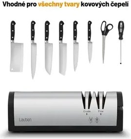 Lauben Knife Sharpener 4700SB stříbrná / Elektrický brousek / 18 W / 2