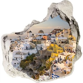 Wallmuralia Foto fotografie díra na zeď Santorini Řecko 75x75 cm