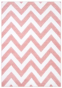 Family F.  Kusový koberec růžový zig zag Rozměr: 160x220cm