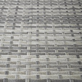 Outsunny půlkruhový balkonový stolek 100 x 50 x 74 cm zahradní stolek z polyratanu a kovu šedý pro terasu a balkon | Aosom.de