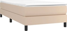 vidaXL Box spring postel 90 x 190 cm umělá kůže [3120675] Barva: cappuccino