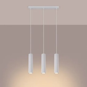 Závěsné svítidlo SOLLUX KARBON 3L bílá GU10 3x10W bez žárovek SL.1537