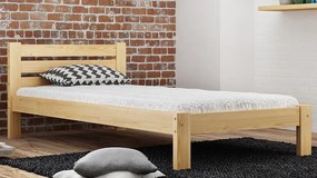 ImportWorld Dřevěná postel Slavoj 90x200 + rošt ZDARMA (Barva dřeva: Bílá)