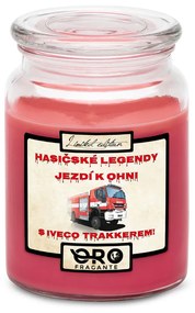 Svíčka Hasičské legendy – IVECO Trakker (Vůně svíčky: Višně v čokoládě)