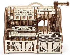 Ugears 3D dřevěné mechanické puzzle Pokladna