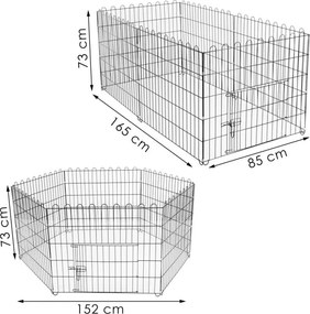 Skladací ohrádka pro psa - výběh pro štěnata 152x73 cm SPRINGOS PA1015
