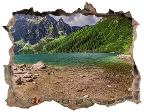 Wallmuralia Samolepící díra na stěnu Jezero v horách 95x64 cm