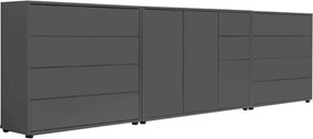 XXXLutz ŠIROKÁ KOMODA, antracitová, 263,5/73/33 cm MID.YOU - Široké komody - 001067013201