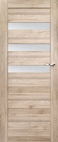 Interiérové dveře vasco doors MALAGA model 4 Průchozí rozměr: 70 x 197 cm, Orientace dveří: Levé dveře, Dekor: Dub pálený