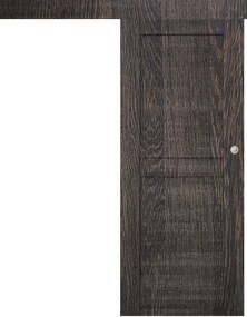 posuvné interiérové dveře na stěnu vasco doors MADERA plné, model 1 Průchozí rozměr: 70 x 197 cm, Orientace dveří: Levé dveře, Dekor: Bílá