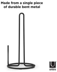 Černý ocelový držák na kuchyňské utěrky ø 17 cm Squire – Umbra