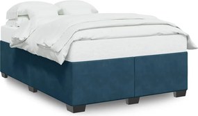 Rám postele modrý 140 x 190 cm samet 3284635