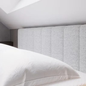 Postel boxspring se 2 úložnými prostory šedá PEDRO SOTTO PU 160x200 cm
