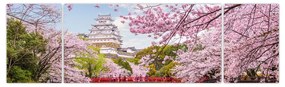 Obraz japonské třešně (170x50 cm)