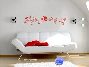 WALLVINIL Samolepky na zeď - Ornament 28 Barva: Černá, Velikost: 80x17 cm