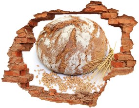 Wallmuralia Nálepka 3D díra Chléb a pšenice 90x70 cm