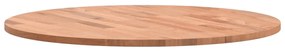 Stolní deska Ø 60 x 1,5 cm kulatá masivní bukové dřevo - Default Title