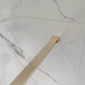 Erga Paris, sprchová zástěna Walk-In 30x200 cm, 8mm šedé sklo, zlatý lesklý profil, ERG-V02-PARIS-030x200-GR-GD