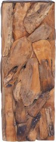 Odkládací stolek 30 x 30 x 80 cm masivní teakové dřevo 288807