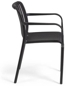 Černá zahradní židle Kave Home Isabellini
