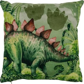 Dekorační polštářek STEGOSAURUS 40x40 cm, zelený