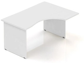 Ergonomický stůl Visio 140 x 100 cm, pravý, bílá