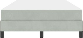 Postel s boxspringem s matrací Světle šedá 120 x 200 cm textil 3398683