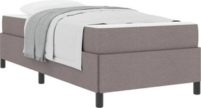 Postel s boxspringem Taupe 100 x 200 cm textil 3398840