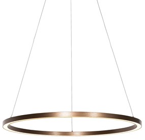 Bronzová závěsná lampa 80 cm včetně LED 3-stupňové stmívatelné - Girello