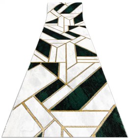 Běhoun EMERALD 1015 Geometrický moderní krémový zelený zlatý Šíře: 70 cm