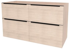 Mereo Mereo, Mailo, koupelnová skříňka 121 cm, černé madlo, Multidecor, CN593SBDUP1
