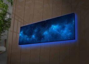 Obraz s led osvětlením Galaxie 90x30 cm