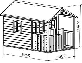 4iQ Dětský zahradní domeček BLANKA