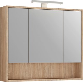 XXXLutz ZRCADLOVÁ SKŘÍŇKA, barvy dubu, 80/74/22 cm Stylife - Koupelnové série - 000780002304