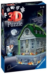 Ravensburger 11254 puzzle 3d strašidelný dům noční edice 257 dílků