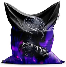 Sablio Sedací vak BLACK PANTHER Fialová luminescence - 150x100 cm