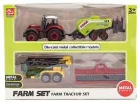 Sada zemědělských strojů, plast - 21x15x6cm