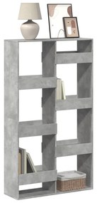 Knihovna betonově šedá 100 x 33 x 175 cm kompozitní dřevo 3309405