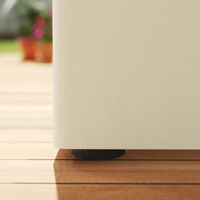 Boční stěny pavilonu, 4 boční stěnové panely pro zahradní pavilon, se zipem, 3 x 3 m pavilonu, krémově bílé barvy