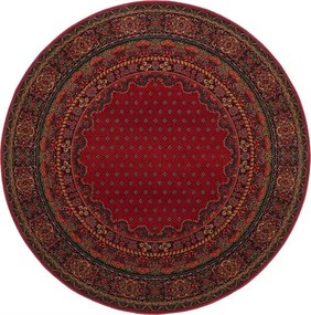 Kulatý koberec vlněný Dywilan Polonia Baron Burgund 2 červený Rozměr: průměr 200 cm
