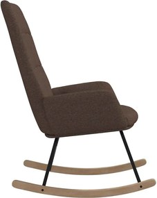 Houpací křeslo taupe textil 341262