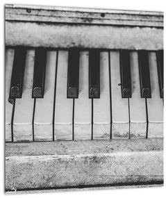 Obraz starého klavíru (30x30 cm)
