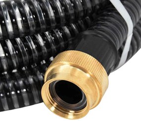 Sací hadice s mosaznými konektory černá 1,1" 5 m PVC 151059