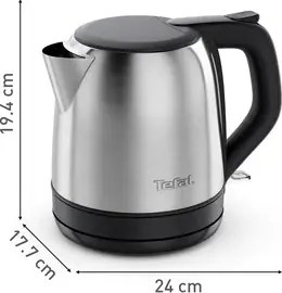 Tefal Subito KO5S2DE černá/nerez / Rychlovarná konvice / 2400 W / 1 l