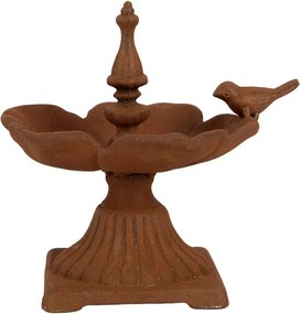 Rustikální rezavé krmítko pro ptáčky - 17*11*12 cm