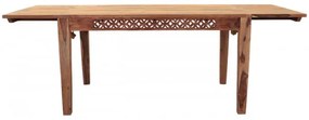 Indický nábytek - Rozkládací jídelní stůl Mira 140/220x90 z indického masivu palisandr Světle medová