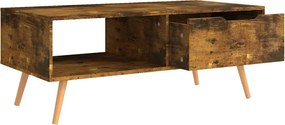 Konferenční stolek kouřový dub 100x49,5x43 cm kompozitní dřevo 326794