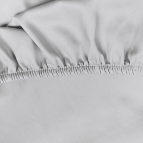 ELASTICKÉ JERSEY PROSTĚRADLO 140X200 CM, VÝŠKA 30 CM ŠEDÁ